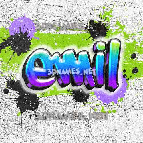 30 3D Names for "emil"