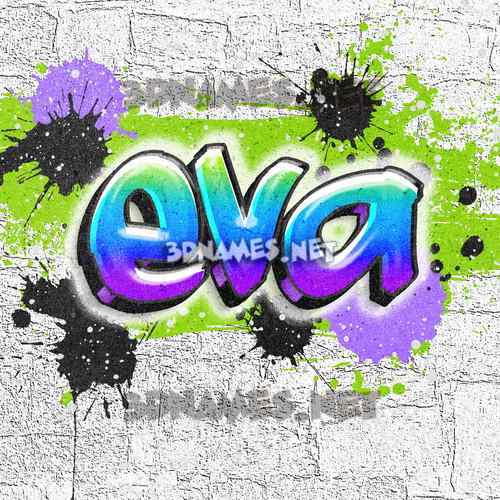 36 3D Names for "eva"