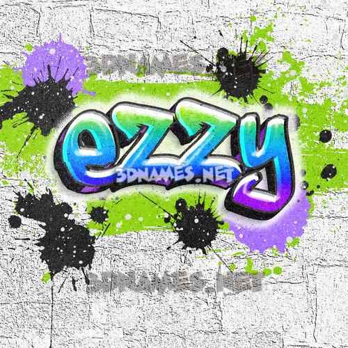 16 3D Names for "ezzy"