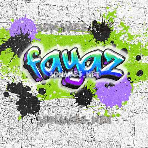 42 3D Names for "fayaz"