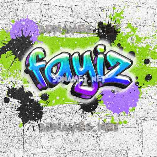 21 3D Names for "fayiz"