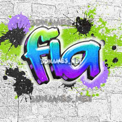 28 3D Names for "fia"