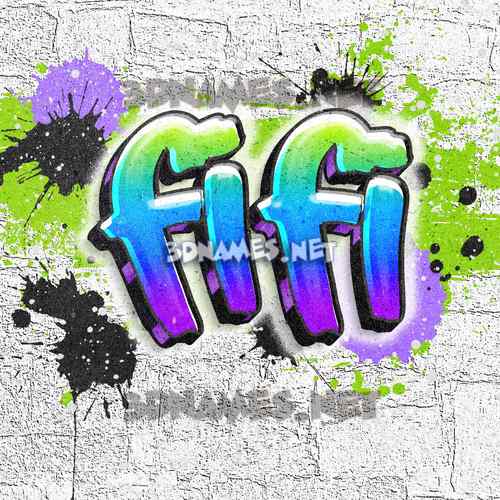 30 3D Names for "fifi"