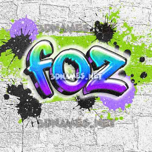 15 3D Names for "foz"