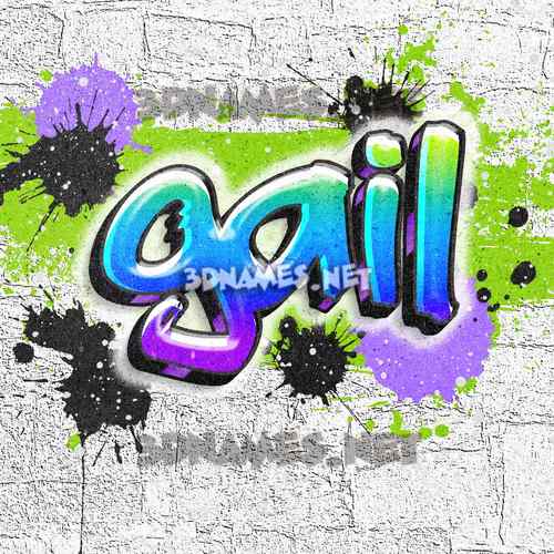 36 3D Names for "gail"