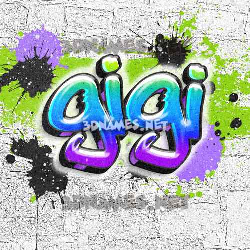 35 3D Names for "gigi"