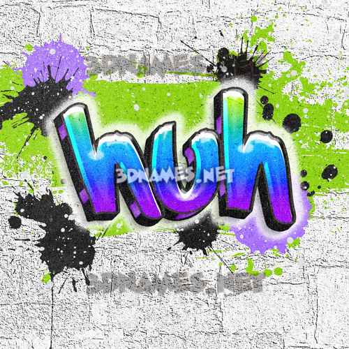 14 3D Names for "huh"