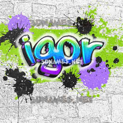 30 3D Names for "igor"