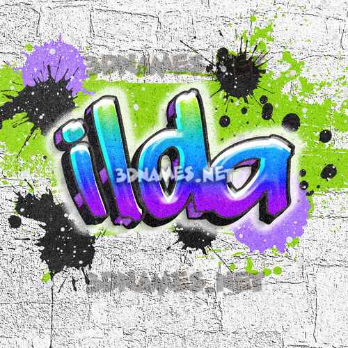 10 3D Names for "ilda"