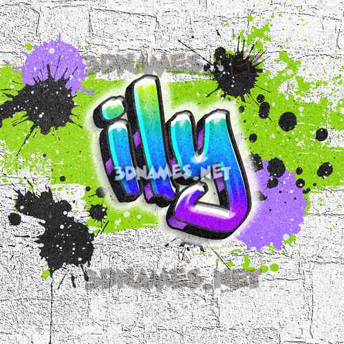 15 3D Names for "ily"