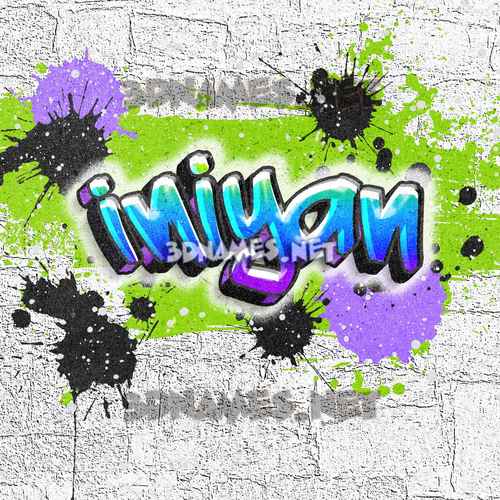 14 3D Names for "iniyan"