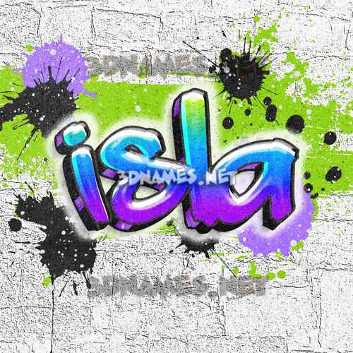 27 3D Names for "isla"