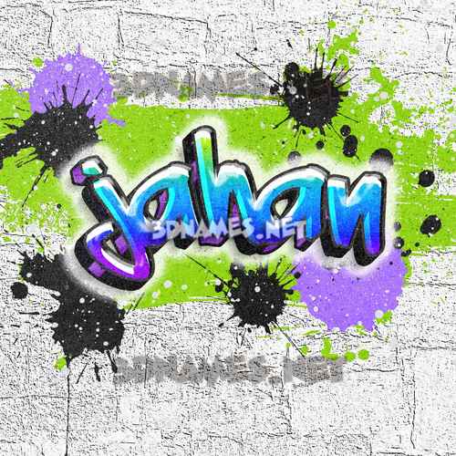 30 3D Names for "jahan"