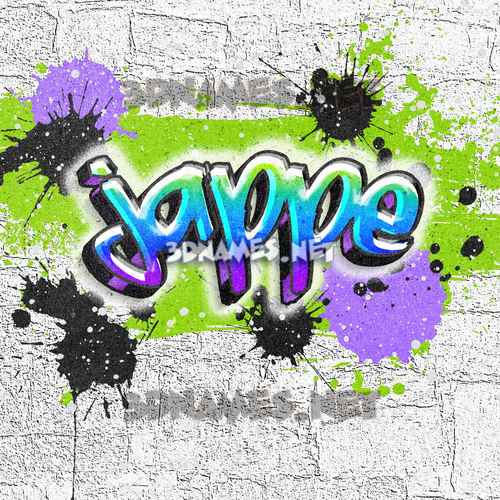 25 3D Names for "jappe"