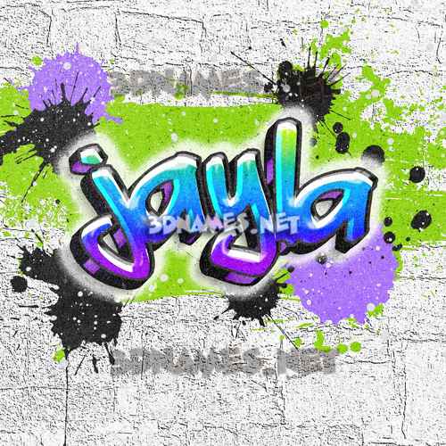 32 3D Names for "jayla"