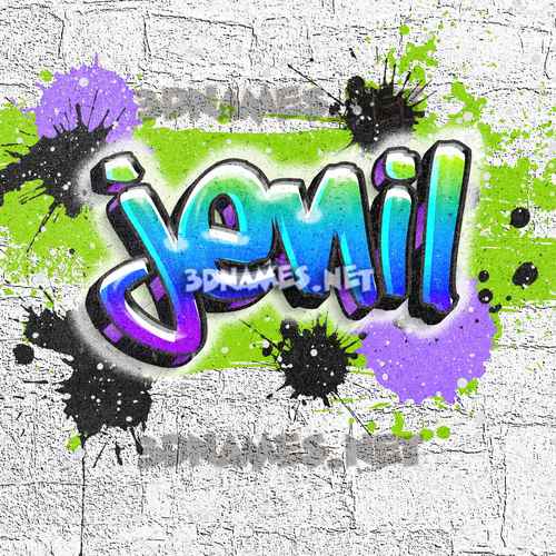 32 3D Names for "jenil"