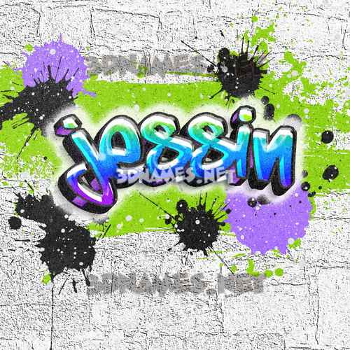 12 3D Names for "jessin"