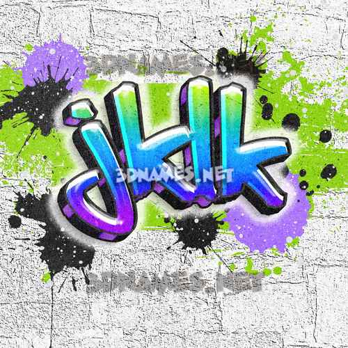 13 3D Names for "jklk"