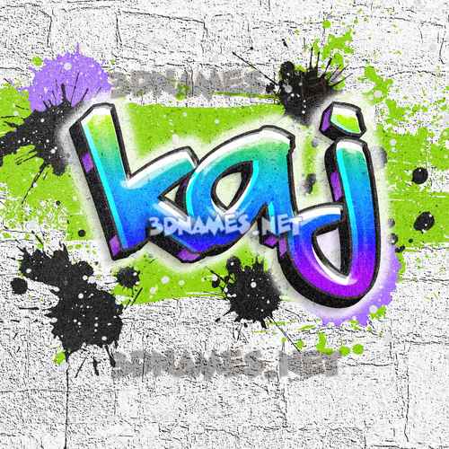 28 3D Names for "kaj"