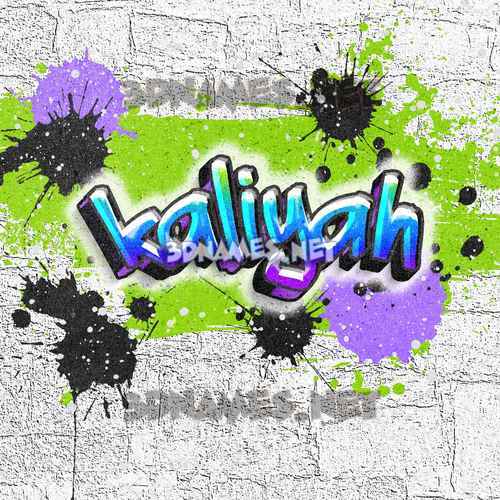 17 3D Names for "kaliyah"