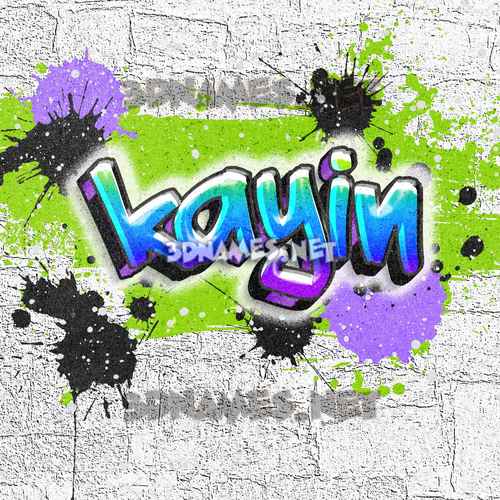 15 3D Names for "kayin"