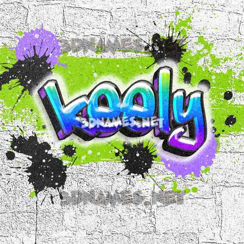 36 3D Names for "keely"