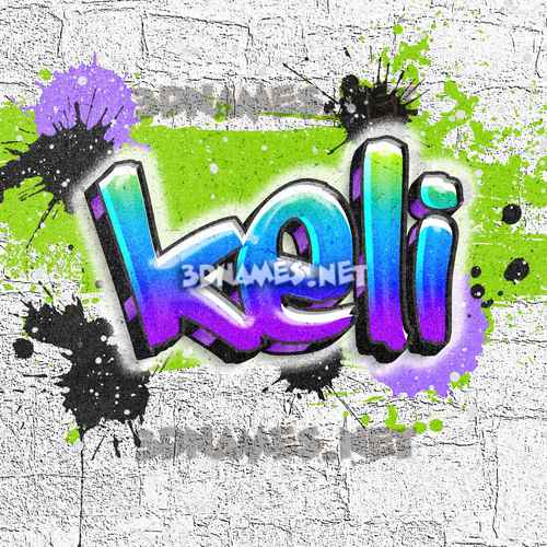 28 3D Names for "keli"