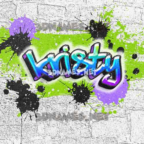 31 3D Names for "kristy"