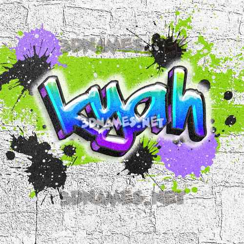 18 3D Names for "kyah"