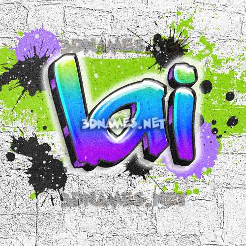 27 3D Names for "lai"