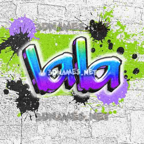 51 3D Names for "lala"