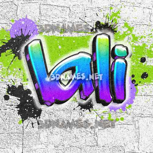 33 3D Names for "lali"