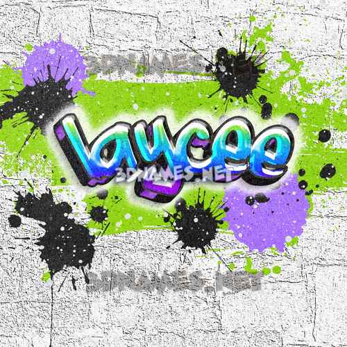 14 3D Names for "laycee"