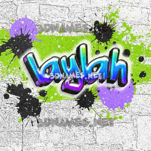 17 3D Names for "laylah"