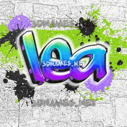 36 3D Names for "lea"