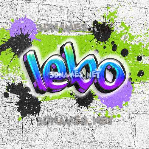 29 3D Names for "lebo"