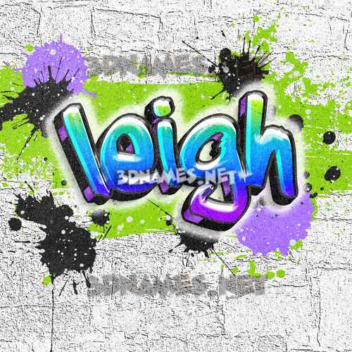 36 3D Names for "leigh"