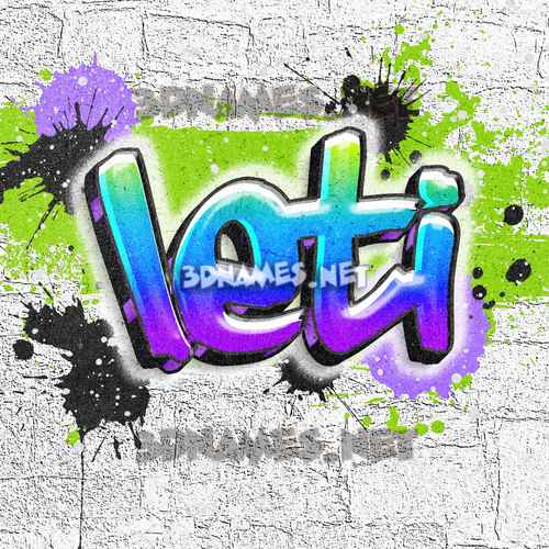 16 3D Names for "leti"