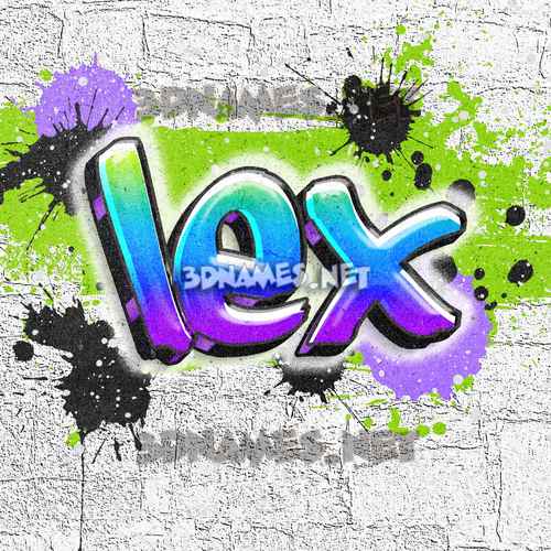 36 3D Names for "lex"