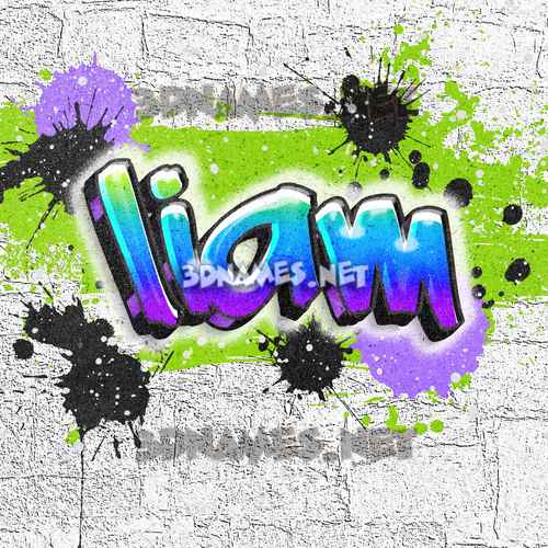 36 3D Names for "liam"