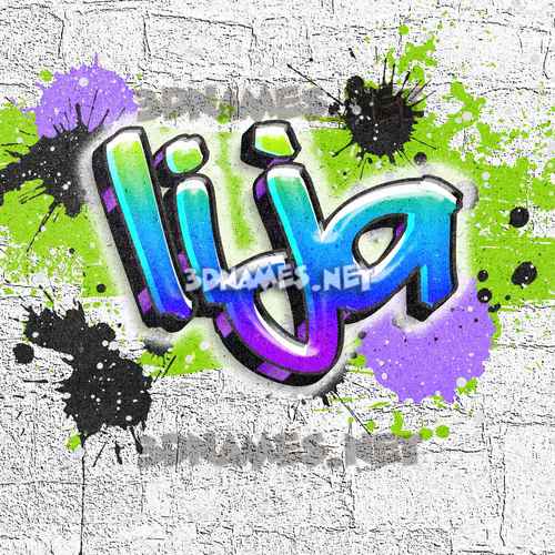 32 3D Names for "lija"