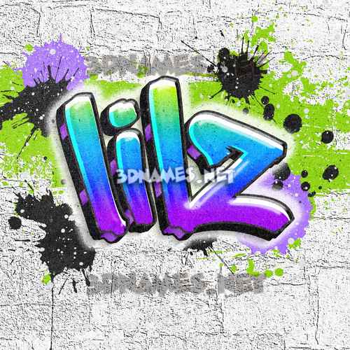 15 3D Names for "lilz"