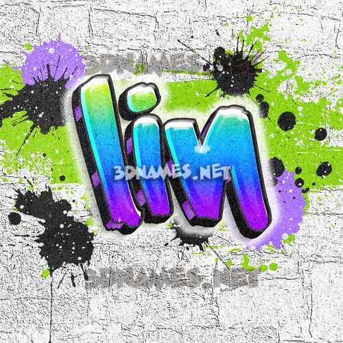 27 3D Names for "lin"