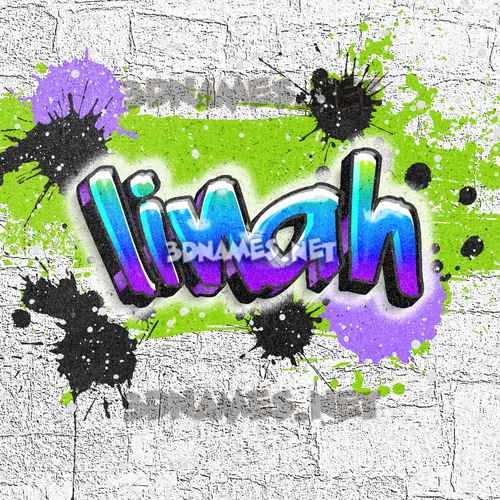 29 3D Names for "linah"