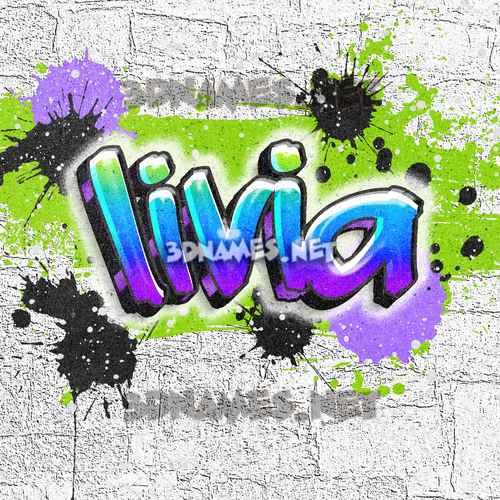 29 3D Names for "livia"