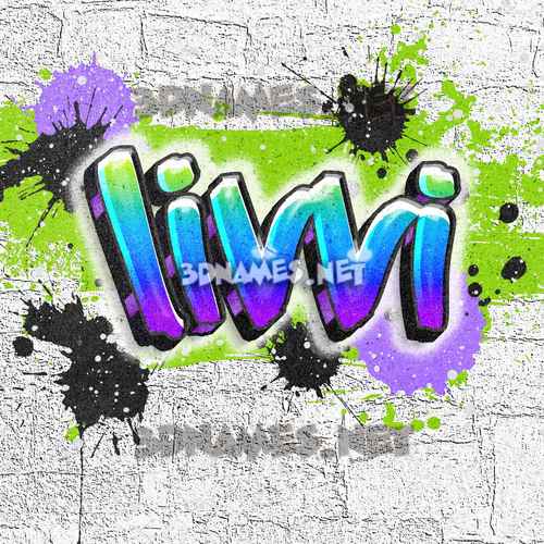 15 3D Names for "livvi"