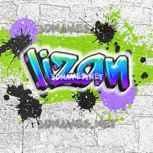 28 3D Names for "lizan"