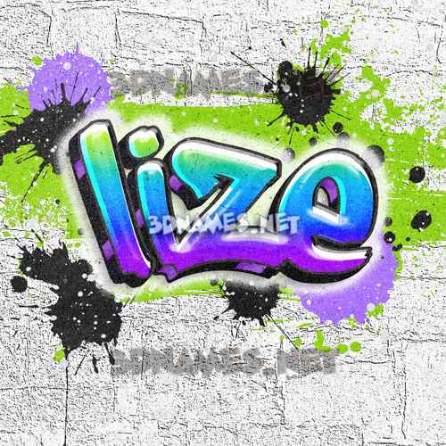 28 3D Names for "lize"
