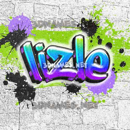 15 3D Names for "lizle"