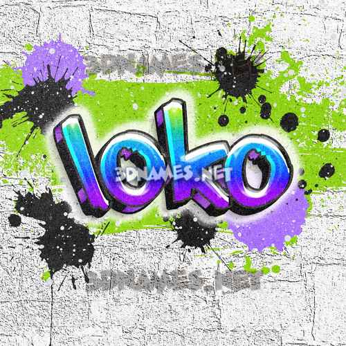 27 3D Names for "loko"